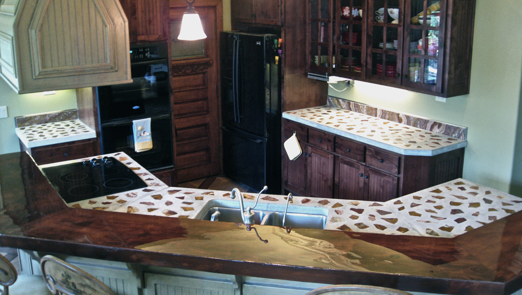Countertop-Unique-Concrete - Concrete Creations NWA